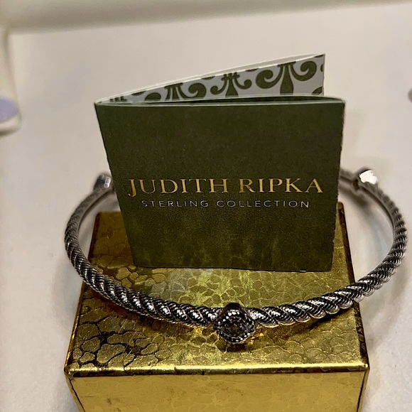 Judith Ripka | Jewelry | Judith Ripka Bangle Bracelet With Three Asher ...